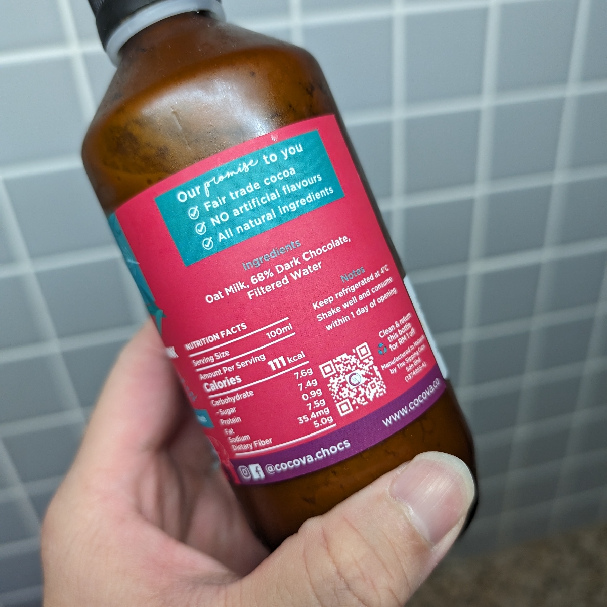 68% Premium Dark Chocolate Drink from Cocova - Vegan Product Reviews ...