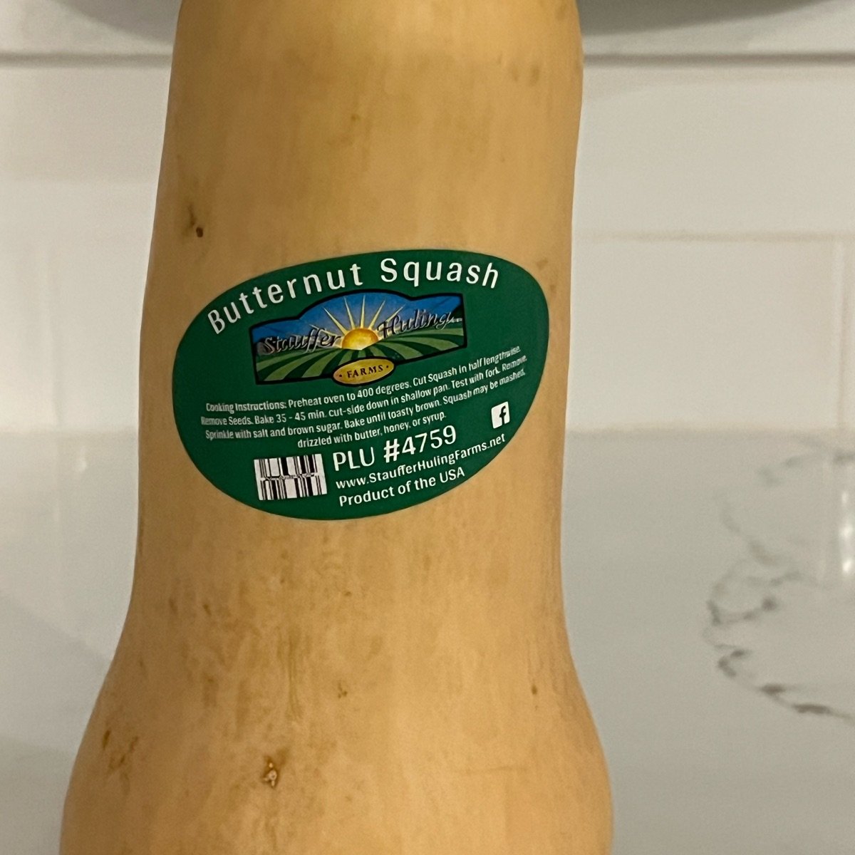 butternut squash from Stauffer huling farms - Vegan Product Reviews ...