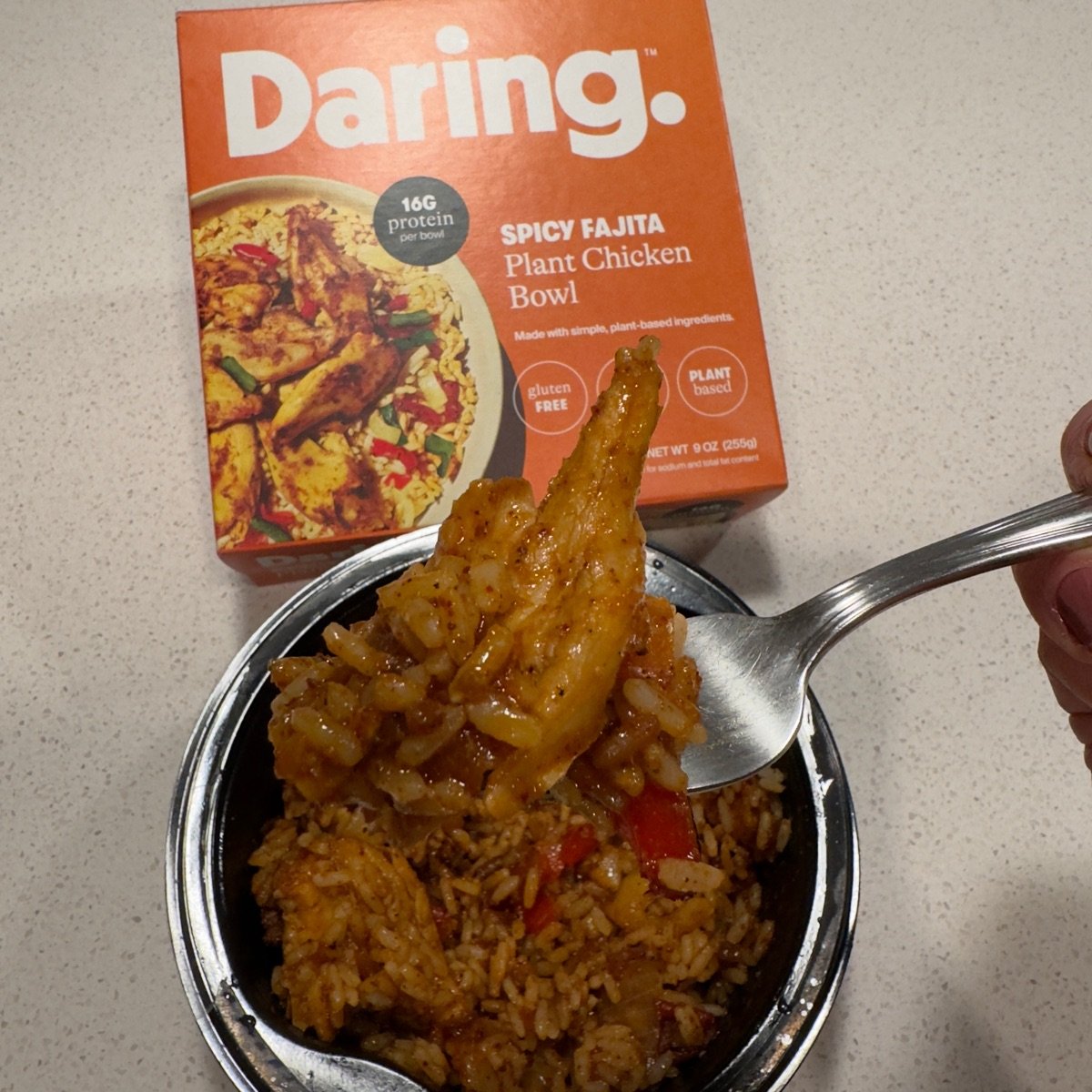 Spicy Fajita Plant Chicken Bowl from Daring - Vegan Product Reviews ...