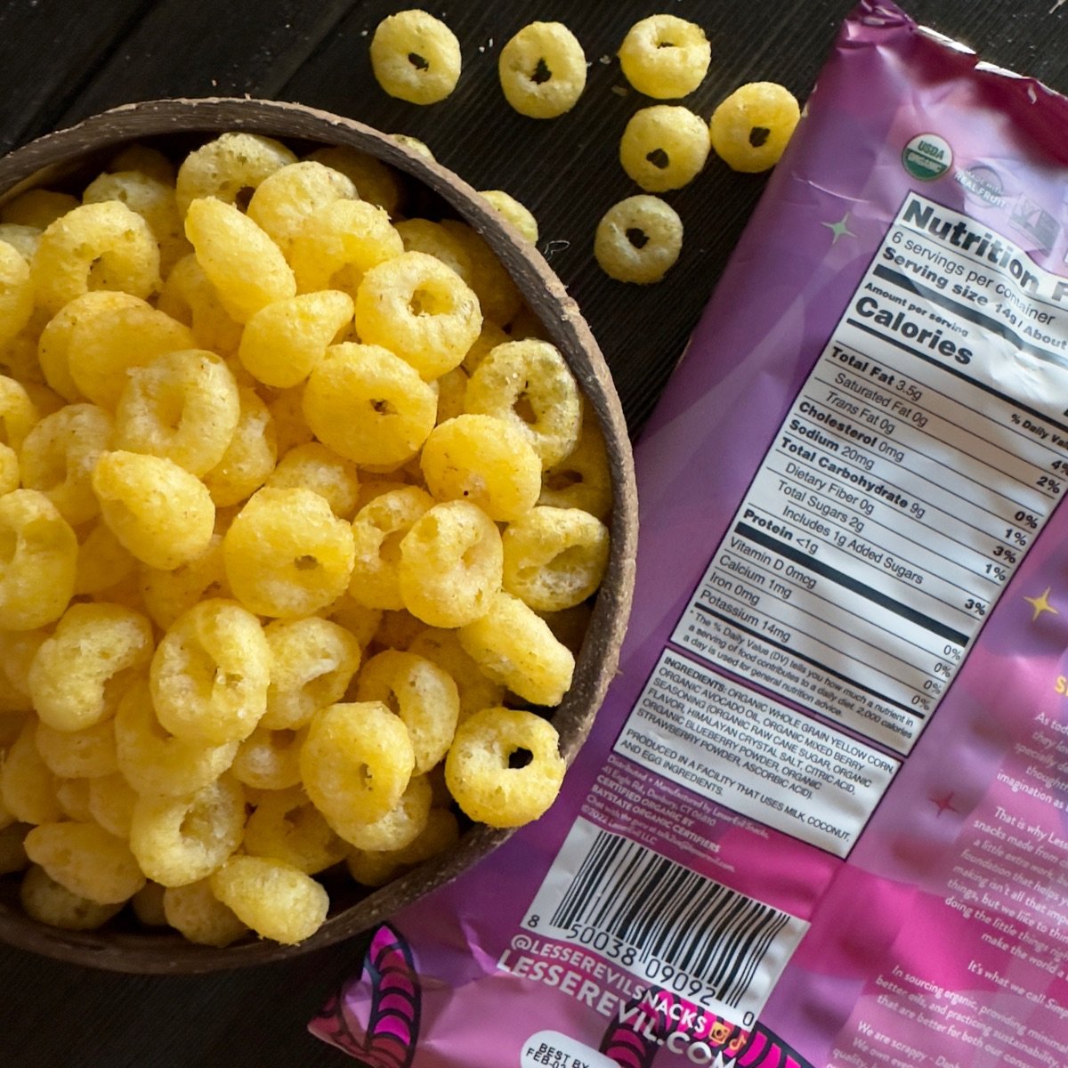 Cosmic Rings Berry Blast! from Lesser Evil Snacks - Vegan Product ...