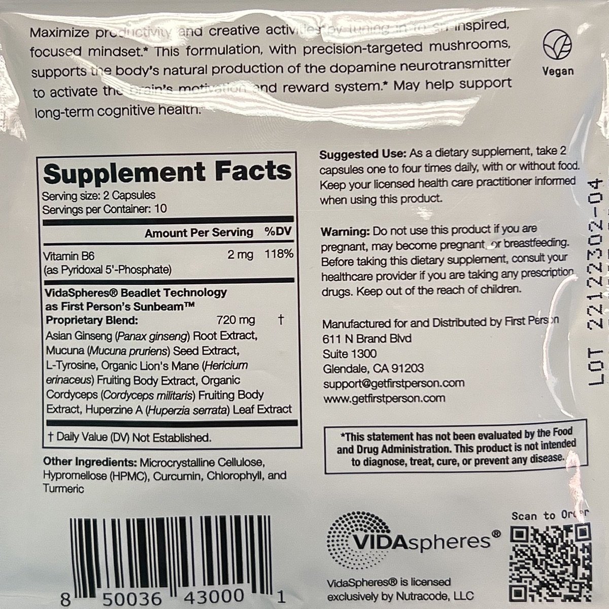 sunbeam from first person - Vegan Product Reviews & Ratings | abillion