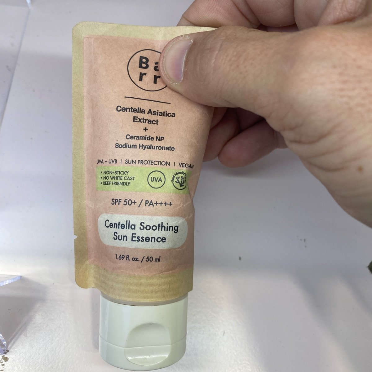 centella shooting sun essence from Barr - Vegan Product Reviews ...
