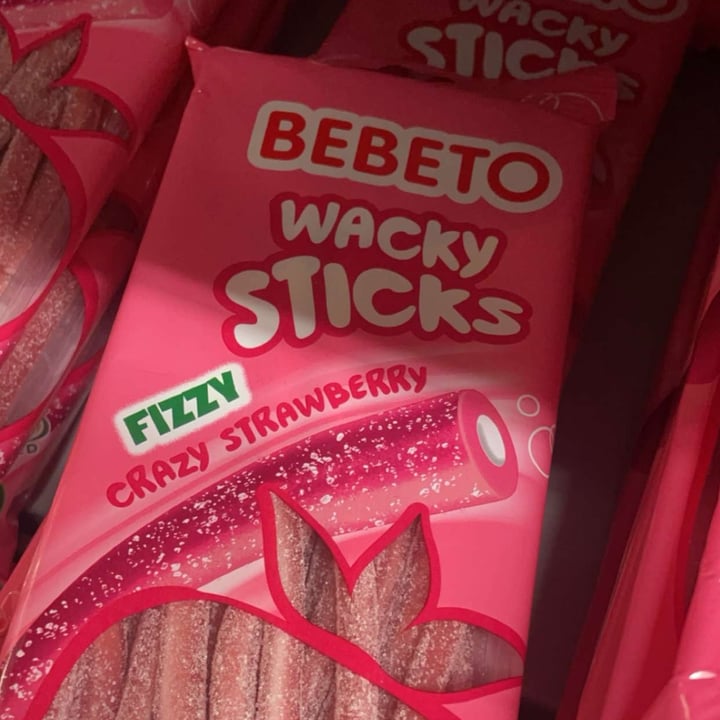 Bebeto Wacky sticks fizzy crazy strawberry Review | abillion