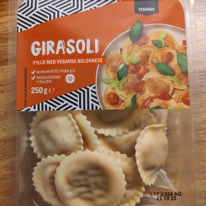 ICA girasoli fylld med vegansk bolognese Review | abillion
