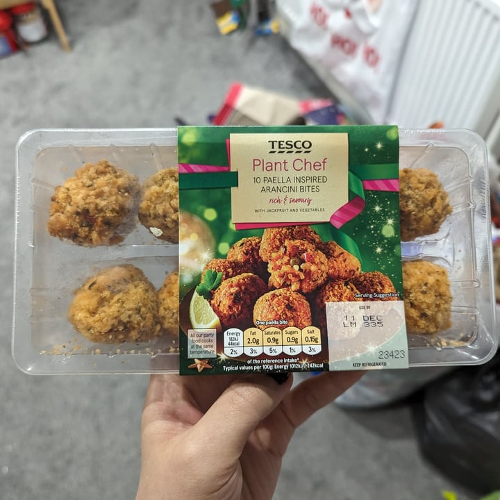 Tesco Plant Chef 10 Paella Inspired Arancini Bites Review | abillion