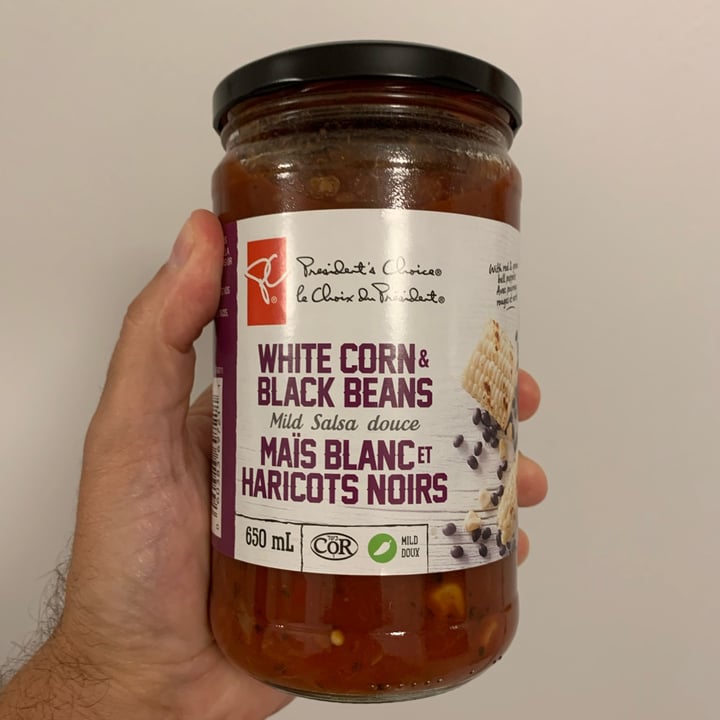 President's Choice White Corn & Black Beans Mild Salsa Review | abillion