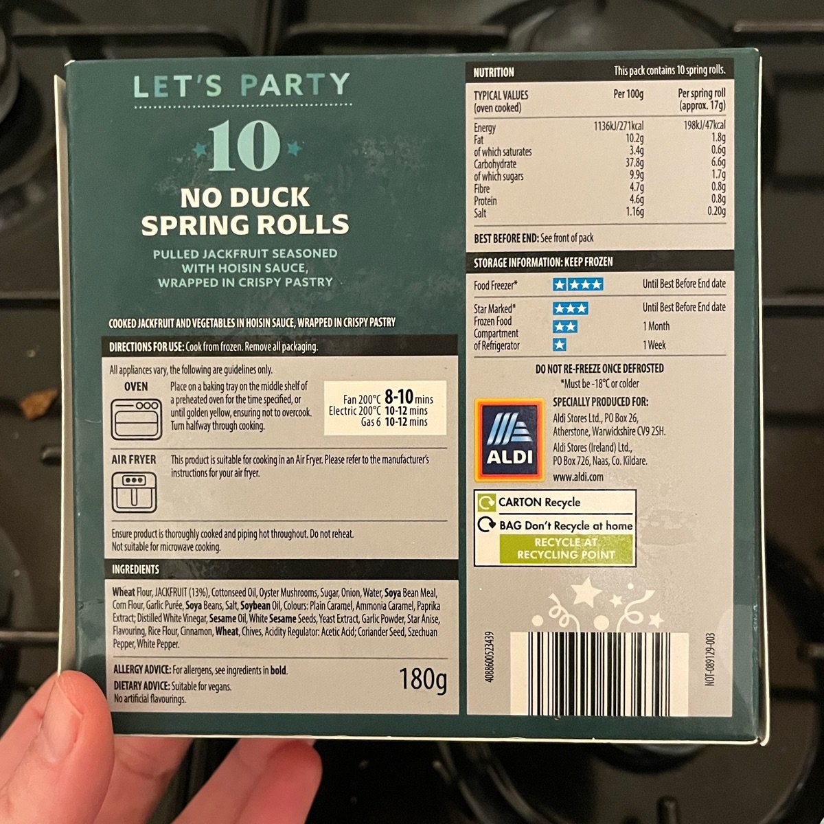 Let’s Party No Duck Spring Rolls from ALDI - Vegan Product Reviews ...