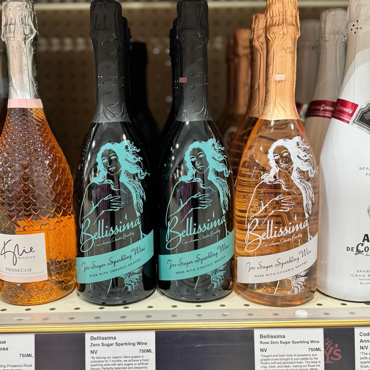 Zero Sugar Sparkling White Wine from Bellíssima - Vegan Product Reviews & Ratings | abillion