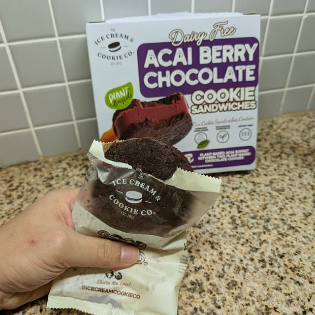 Açai Berry Chocolate Cookie Sandwiches from The Ice Cream & Cookie Co ...
