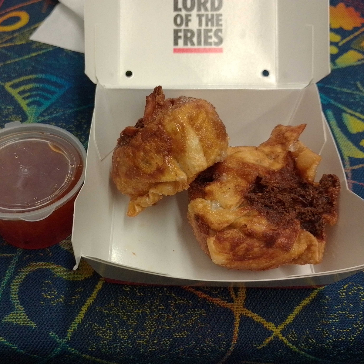 Dim Sims at Lord Of The Fries - Flinders Street, Melbourne - Vegan Dish ...