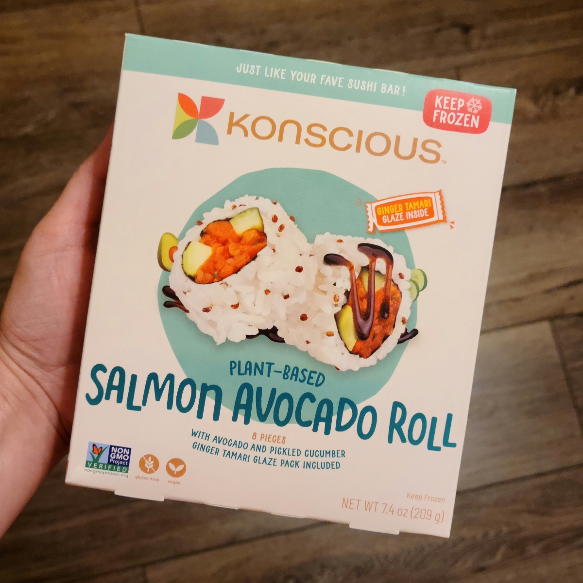 Salmon Avocado Roll from Konscious - Vegan Product Reviews & Ratings ...