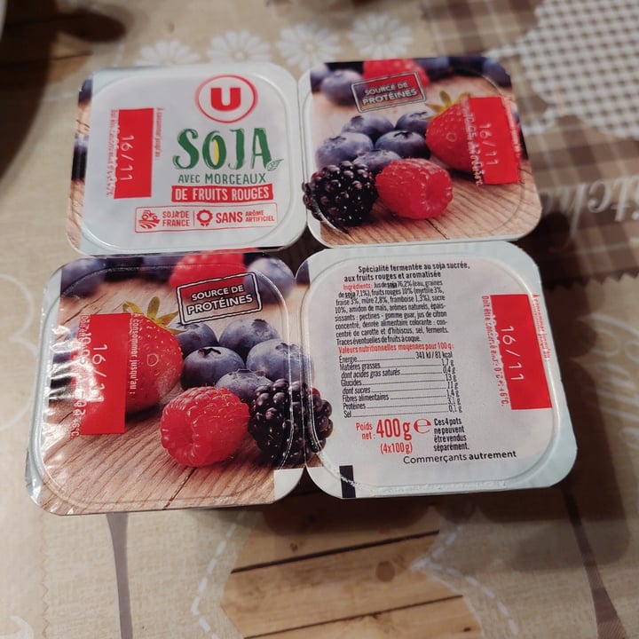 U soja avec morceaux de fruits rouges Review | abillion