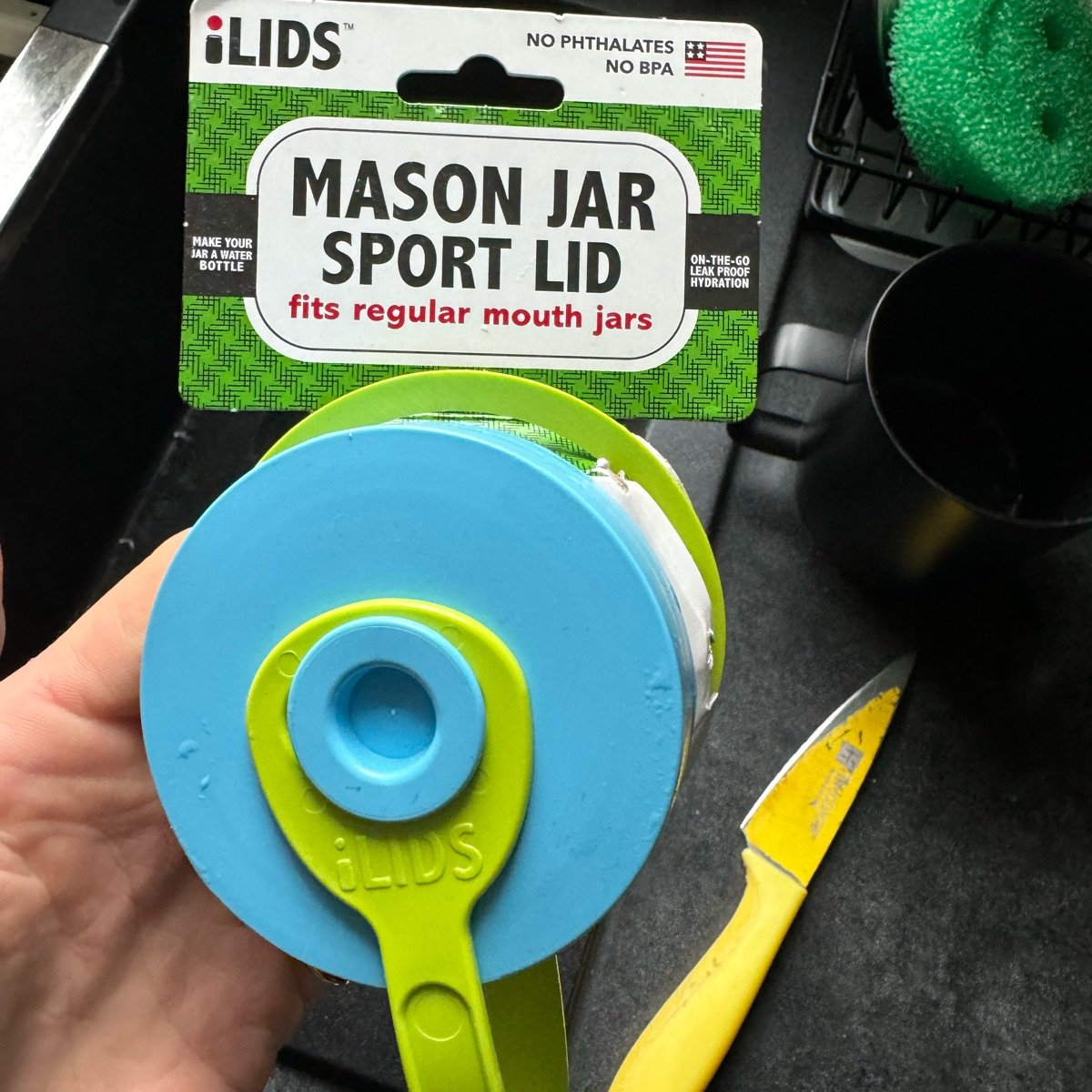 Mason Jar Sport Lid from iLids - Vegan Product Reviews & Ratings | abillion