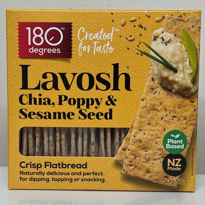 180 Degrees Chia, Poppy & Sesame Seed Lavosh Review | abillion