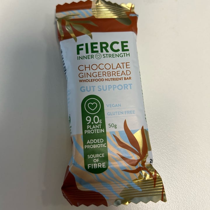 Fierce Chocolate Gingerbread Wholefood Nutrient Bar Review | abillion
