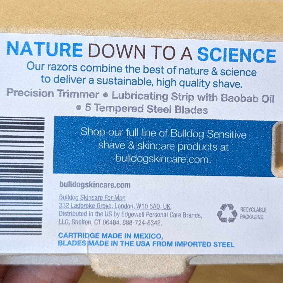 sensitive steel blades from Bulldog - Vegan Product Reviews & Ratings ...