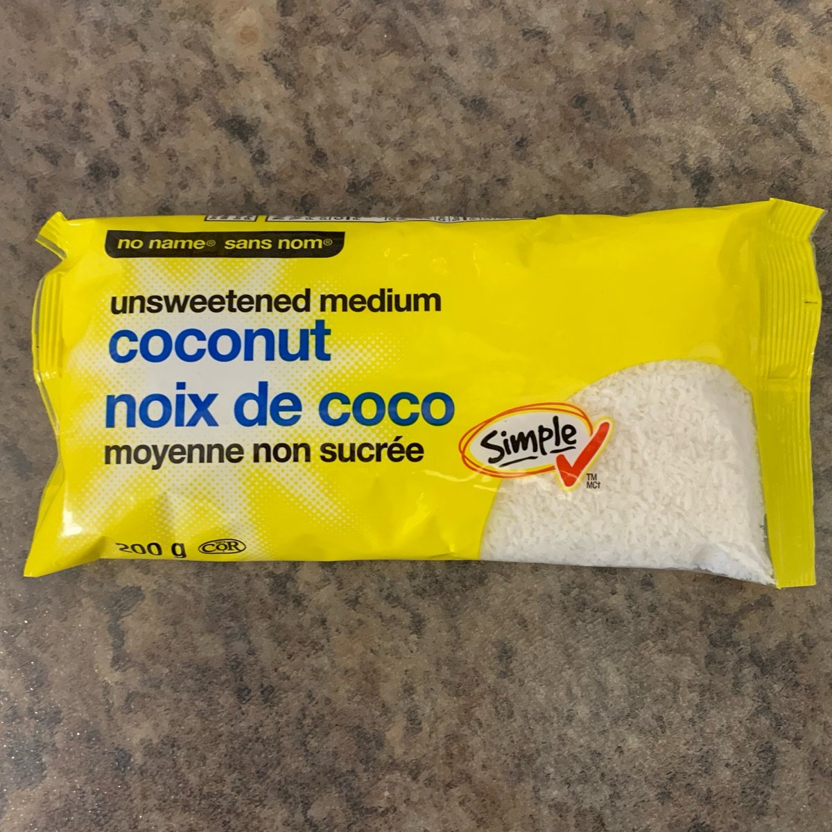 Unsweetened Medium Coconut from No Name Sans Nom - Vegan Product ...