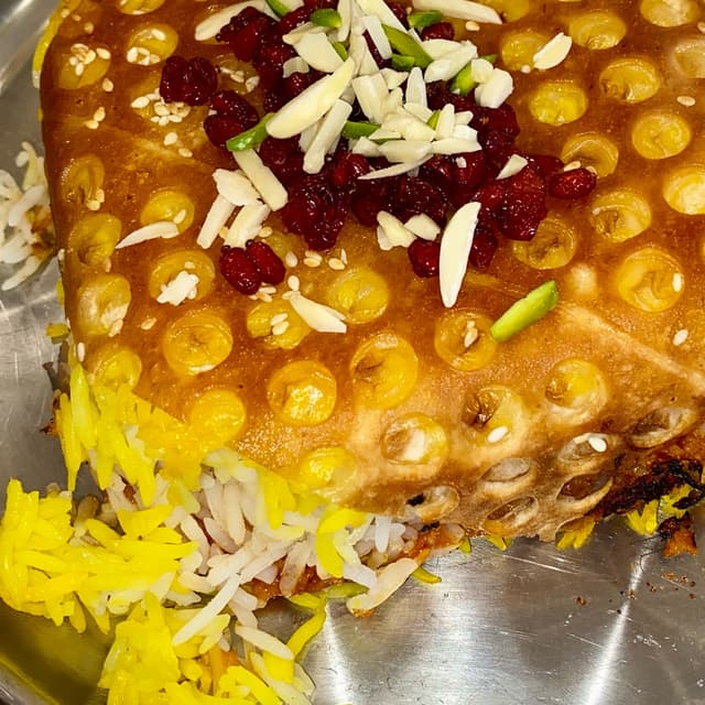 Bread Tahdig Rice Bowl at Tida Persian Food, Sydney - Vegan Dish ...