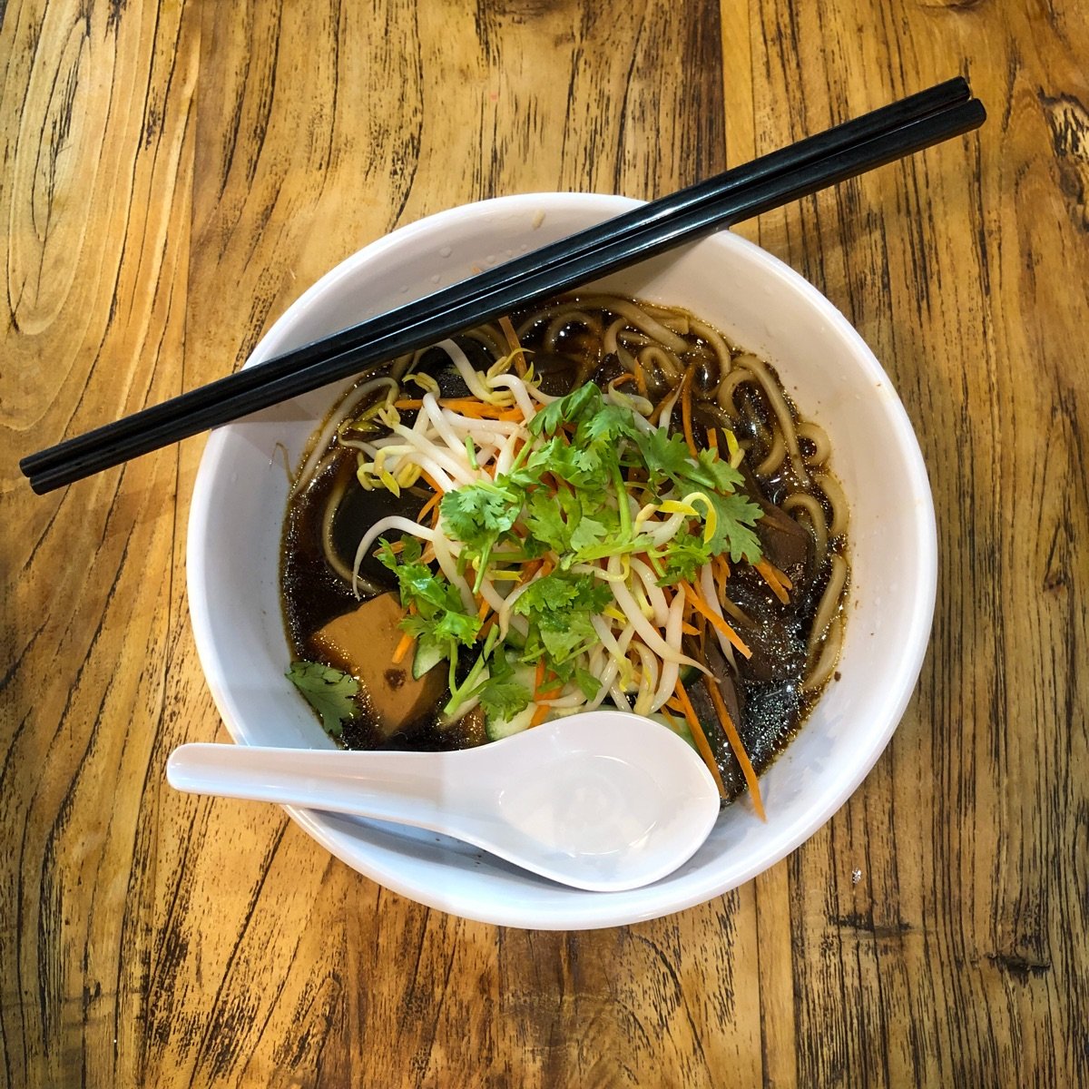 Vegetarian Lor Mee at 素悟 Lotus Vegetarian Kitchen - Food Republic, Vivo ...