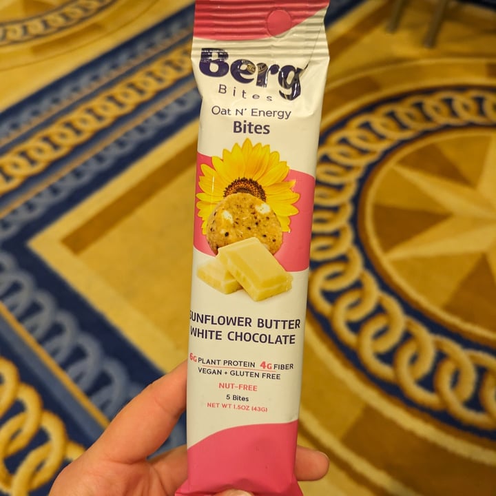 Berg Bites Oat N' Energy Bites - Sunflower Butter White Chocolate ...