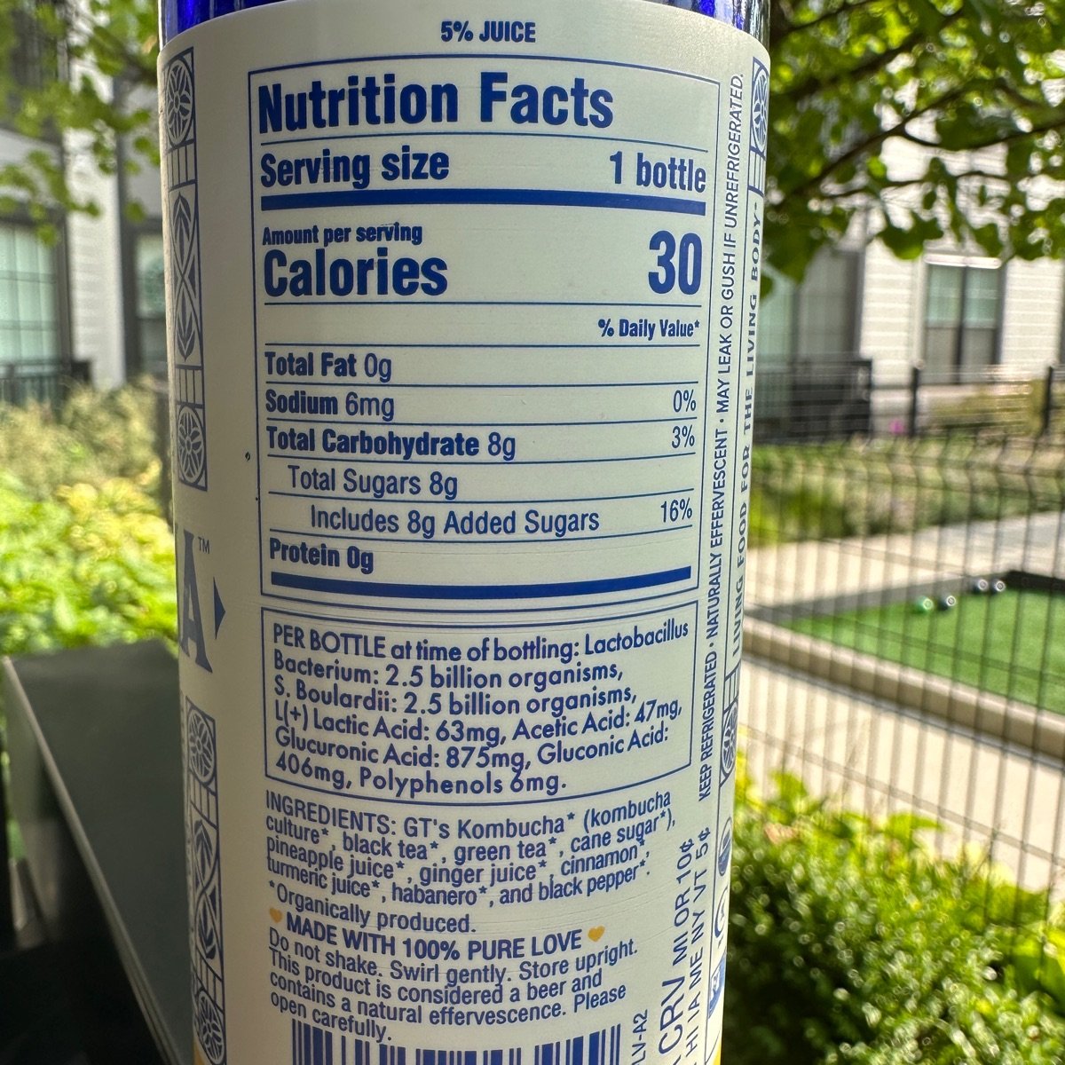 Classic Kombucha Pineapple Tepache from GT’s Living Foods - Vegan ...