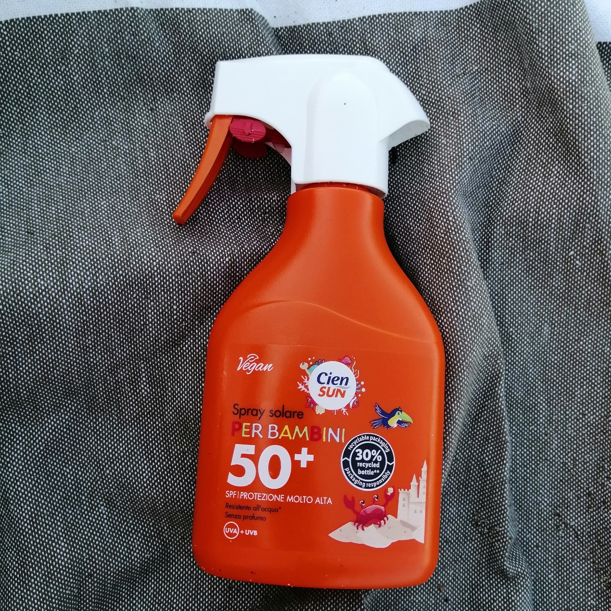 Spray Solare Per Bambini 50+ from Cien sun - Vegan Product Reviews ...
