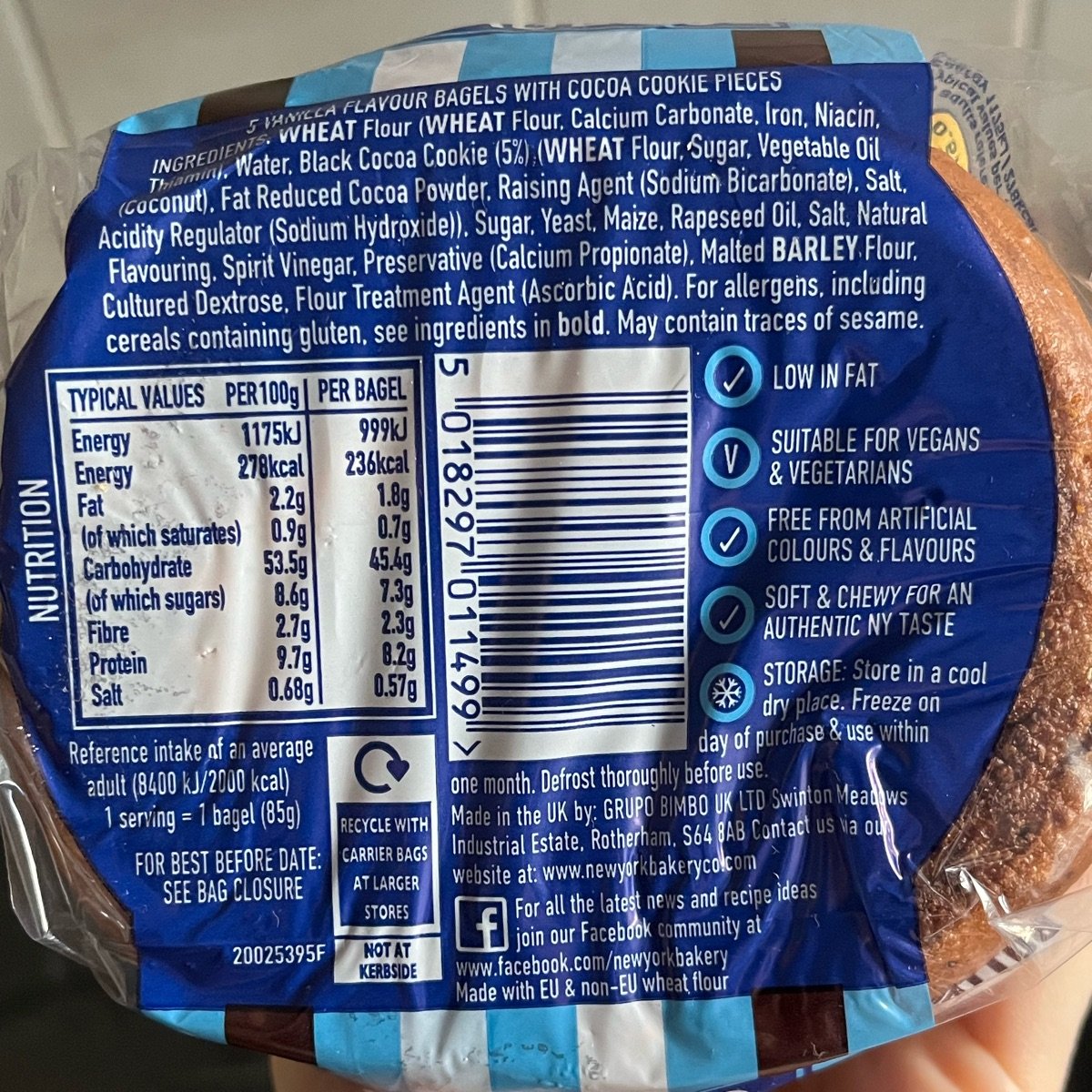 Cookies N’Cream Bagels from New York Bakery Co - Vegan Product Reviews ...