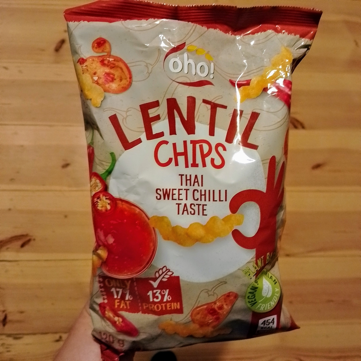 Thai sweet chilli lentil chips from Oho! - Vegan Product Reviews ...