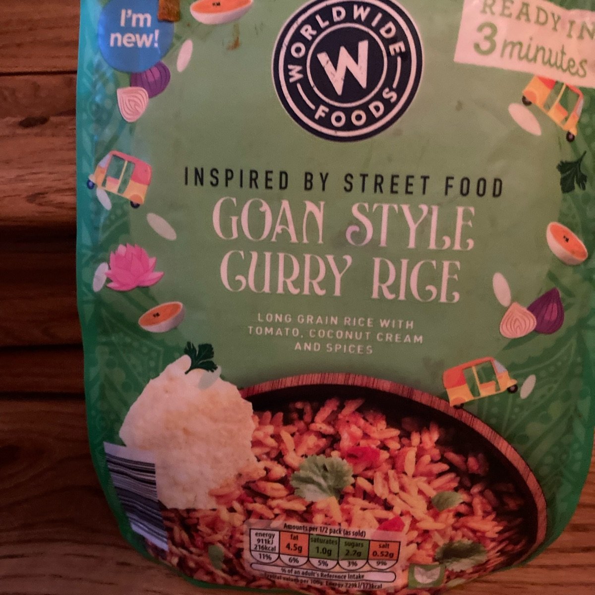 Worldwide Foods Goan style curry rice from ALDI - Vegan Product Reviews ...