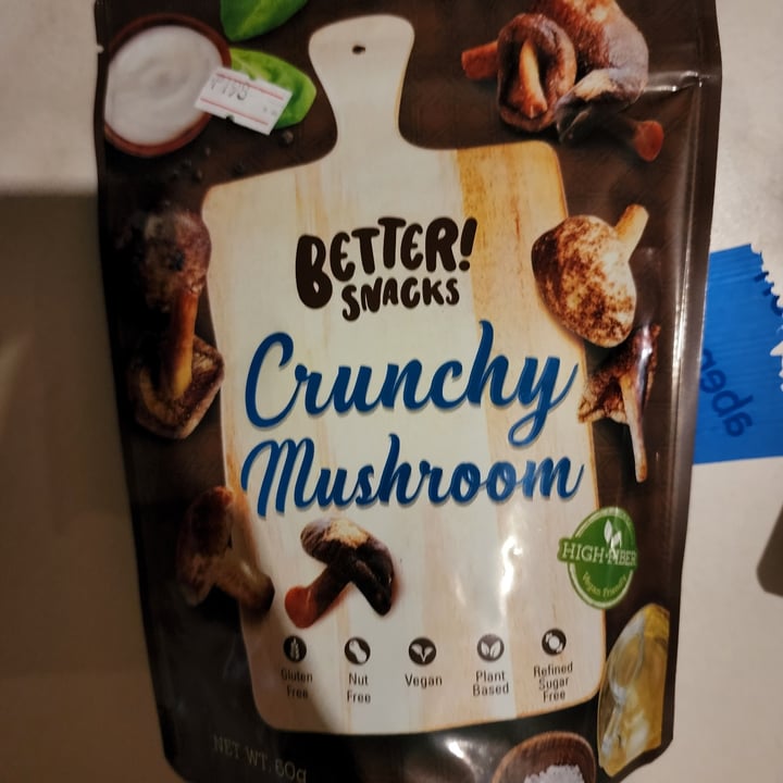 Better snacks Crunchy Mushroom Review | abillion