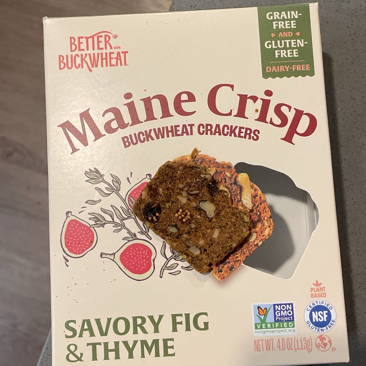 Maine Crisp Buckwheat Crackers from Better with Buckwheat - Vegan ...