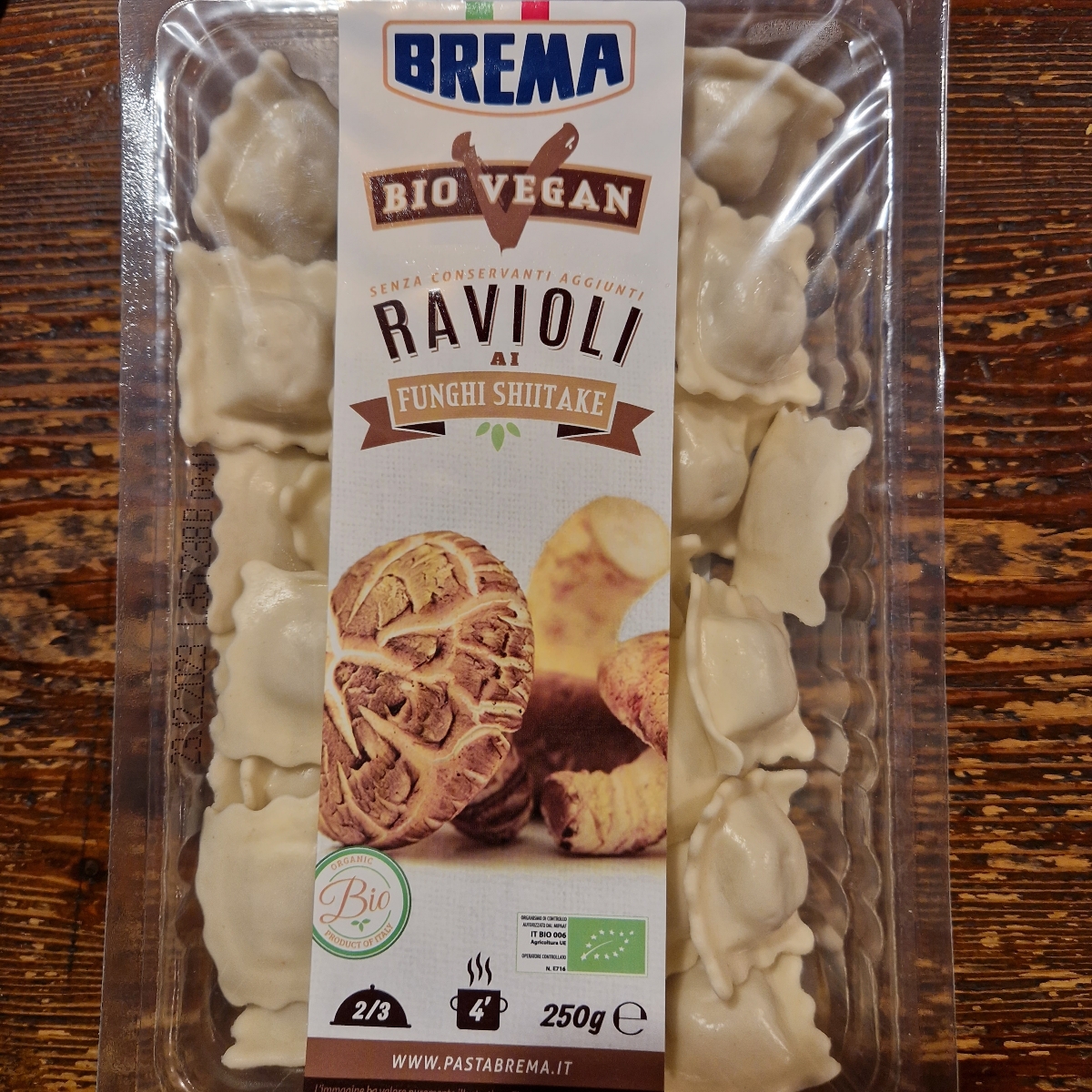 Ravioli ai funghi shitake from Pasta Brema - Vegan Product Reviews ...