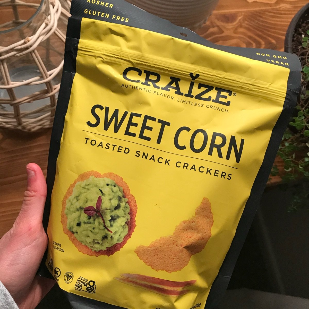 Sweet Corn Toasted corn crisps from Craize - Vegan Product Reviews ...