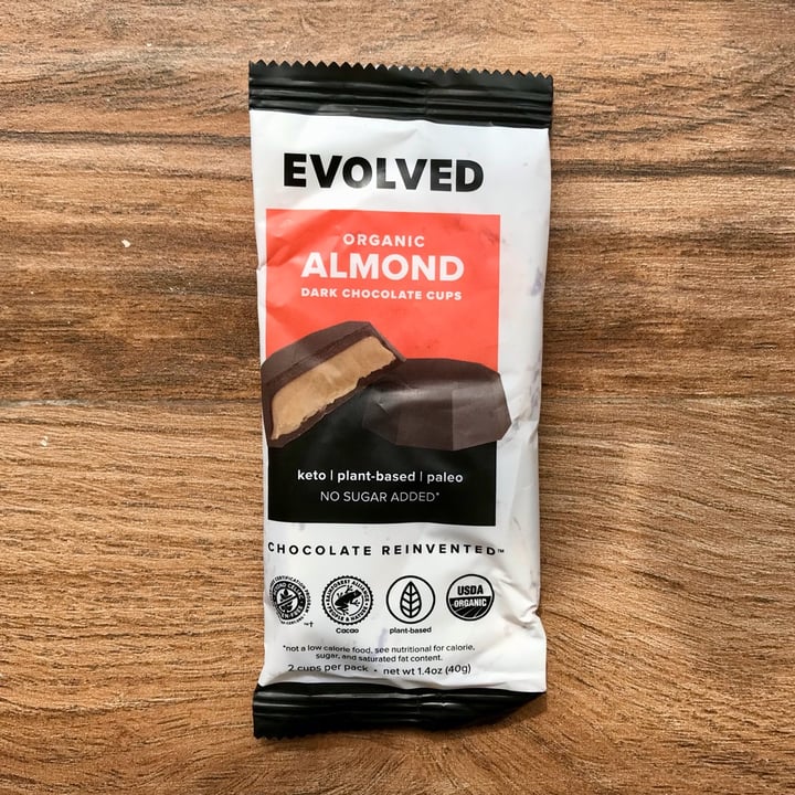 Evolved Organic Almond Dark Chocolate Cups Review | abillion