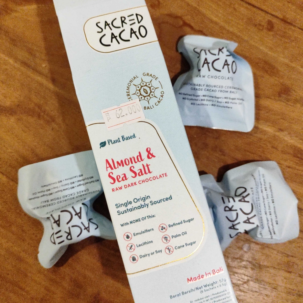 Almond & Sea Salt from Sacred Cacao - Vegan Product Reviews & Ratings ...
