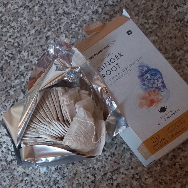 Infusions Ginger root tea from Woolworths - Vegan Product Reviews ...