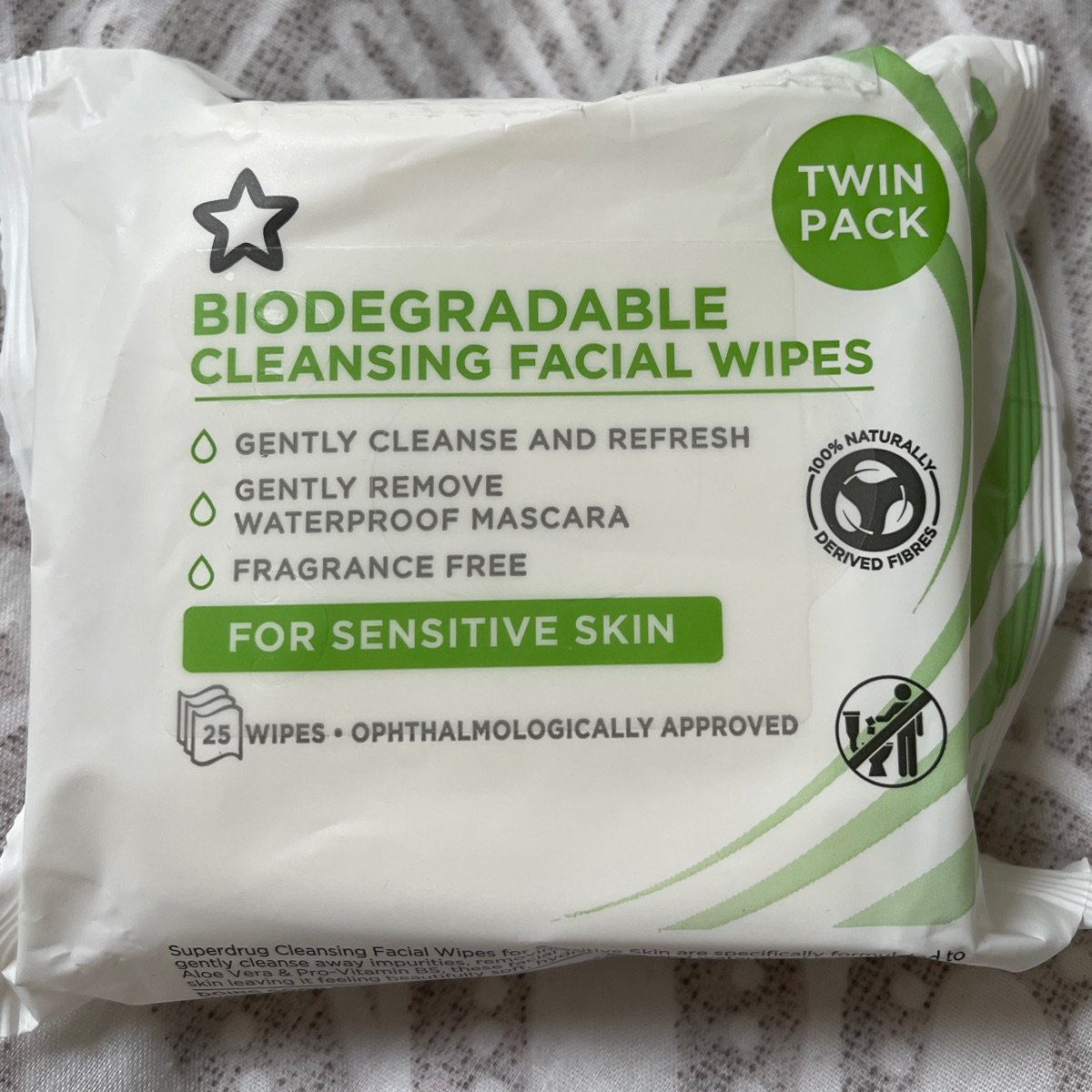 biodagrable cleansing facial wipes from Superdrug Store plc - Vegan ...