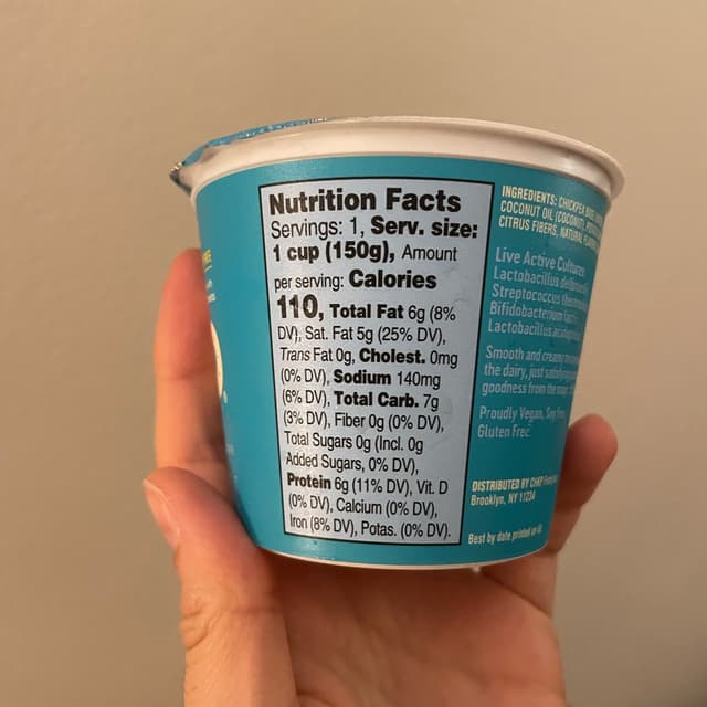 Plain plant-based yogurt from CHKP - Vegan Product Reviews & Ratings ...