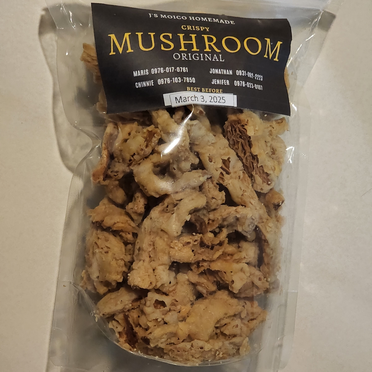 Crispy Mushroom Original from J's moico homemade - Vegan Product ...