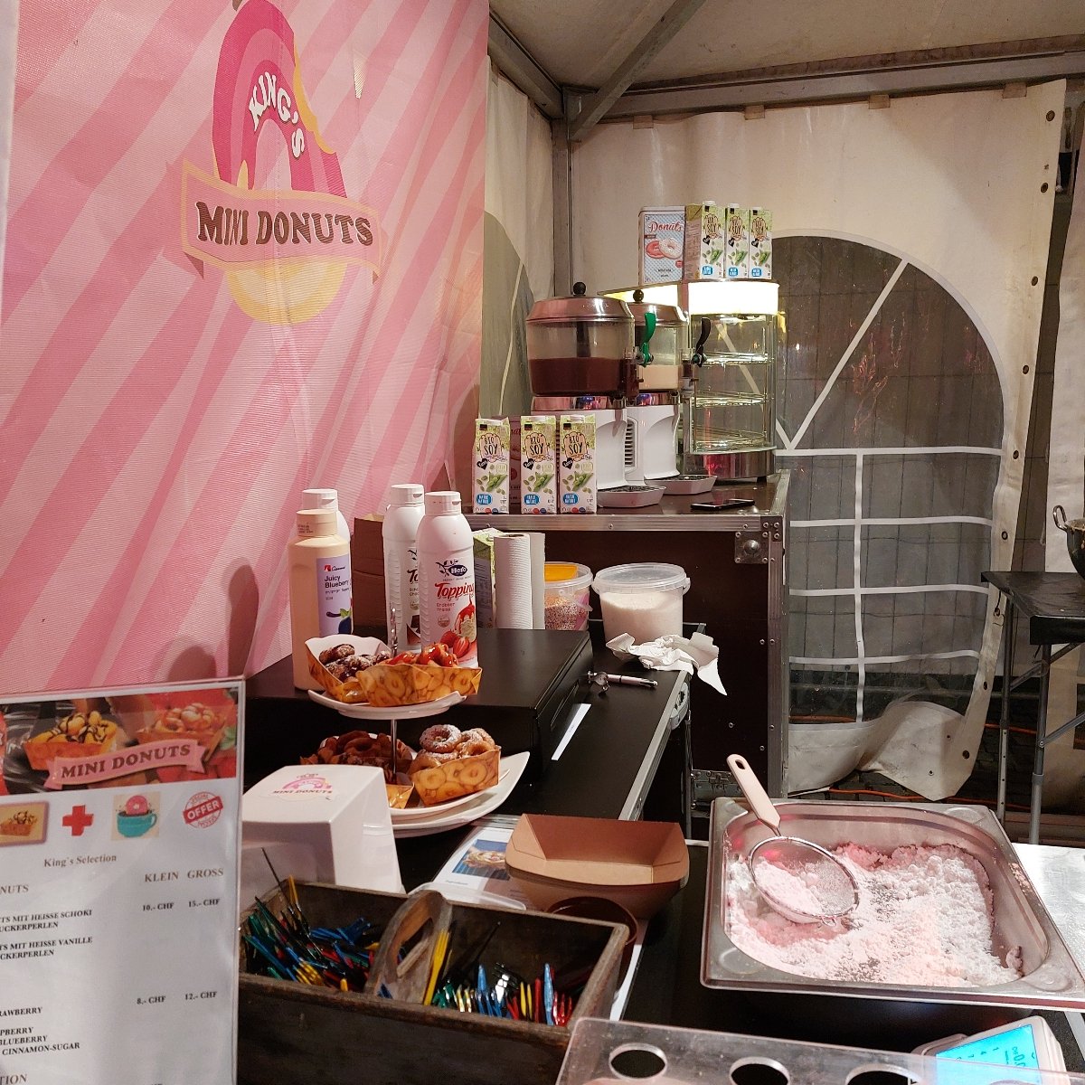 King's mini donuts mini donuts with chocolate sauce and coconut Reviews ...