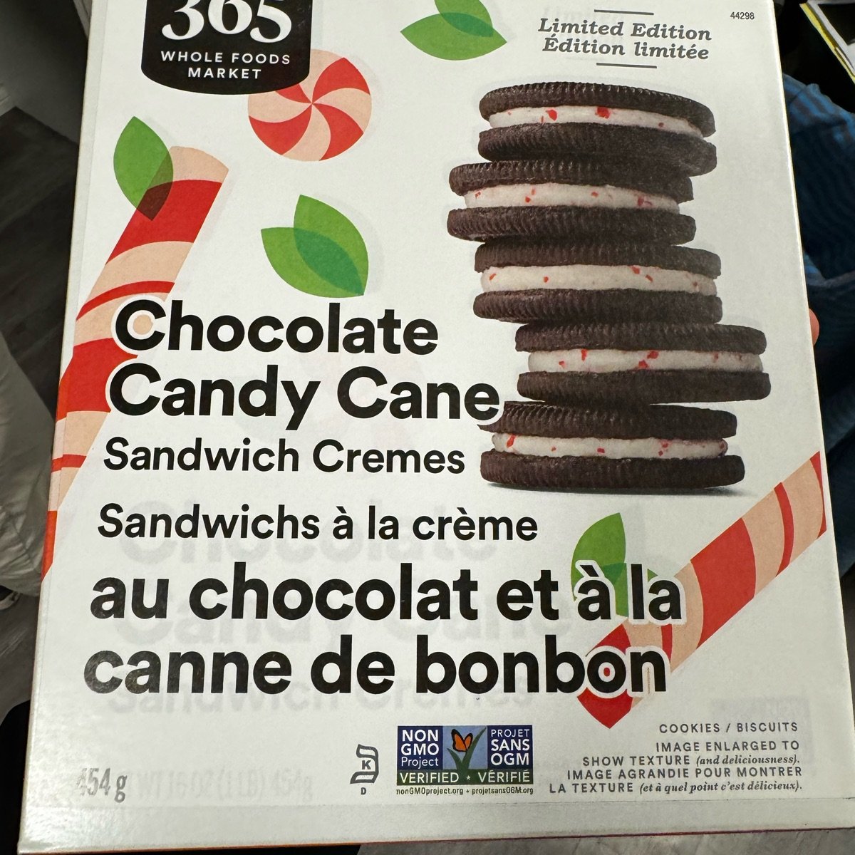 Chocolate Candy Cane Sandwich Cremes from 365 Whole Foods Market ...