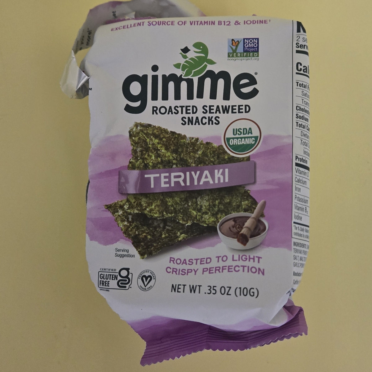 Teriyaki Seaweed Snacks from Gimme - Vegan Product Reviews & Ratings ...