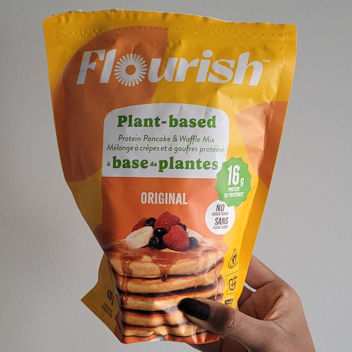 Plant-Based Protein Pancake Mix (Original) from Flourish - Vegan ...