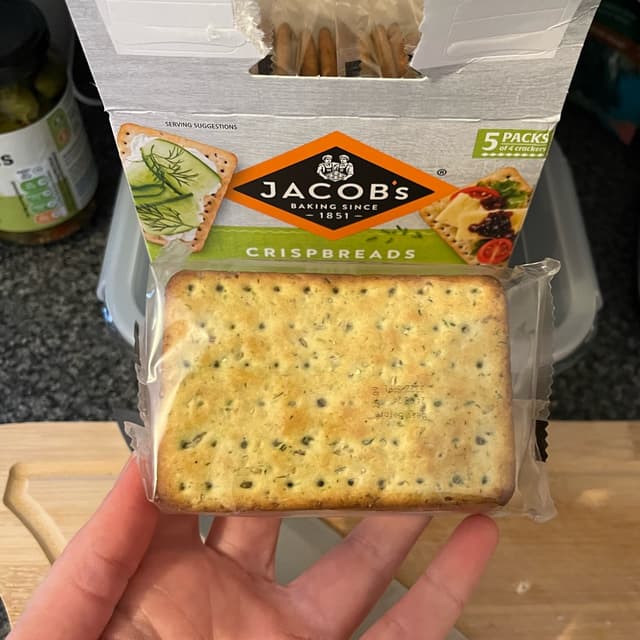 Lunch Bakes Crispbreads Chive from Jacob's - Vegan Product Reviews ...