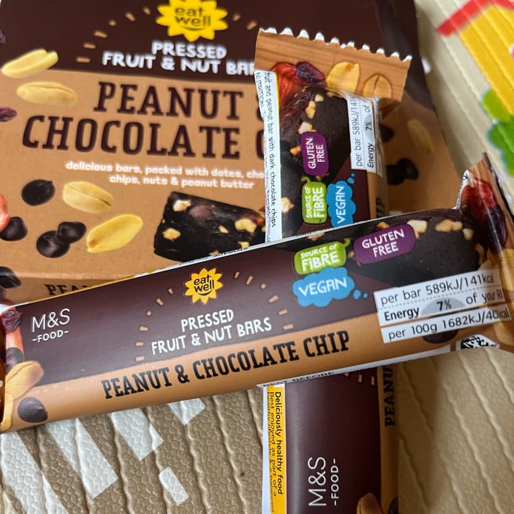 Marks & Spencer Food (M&S) Pressed Fruit & Nut Bars | Peanut ...