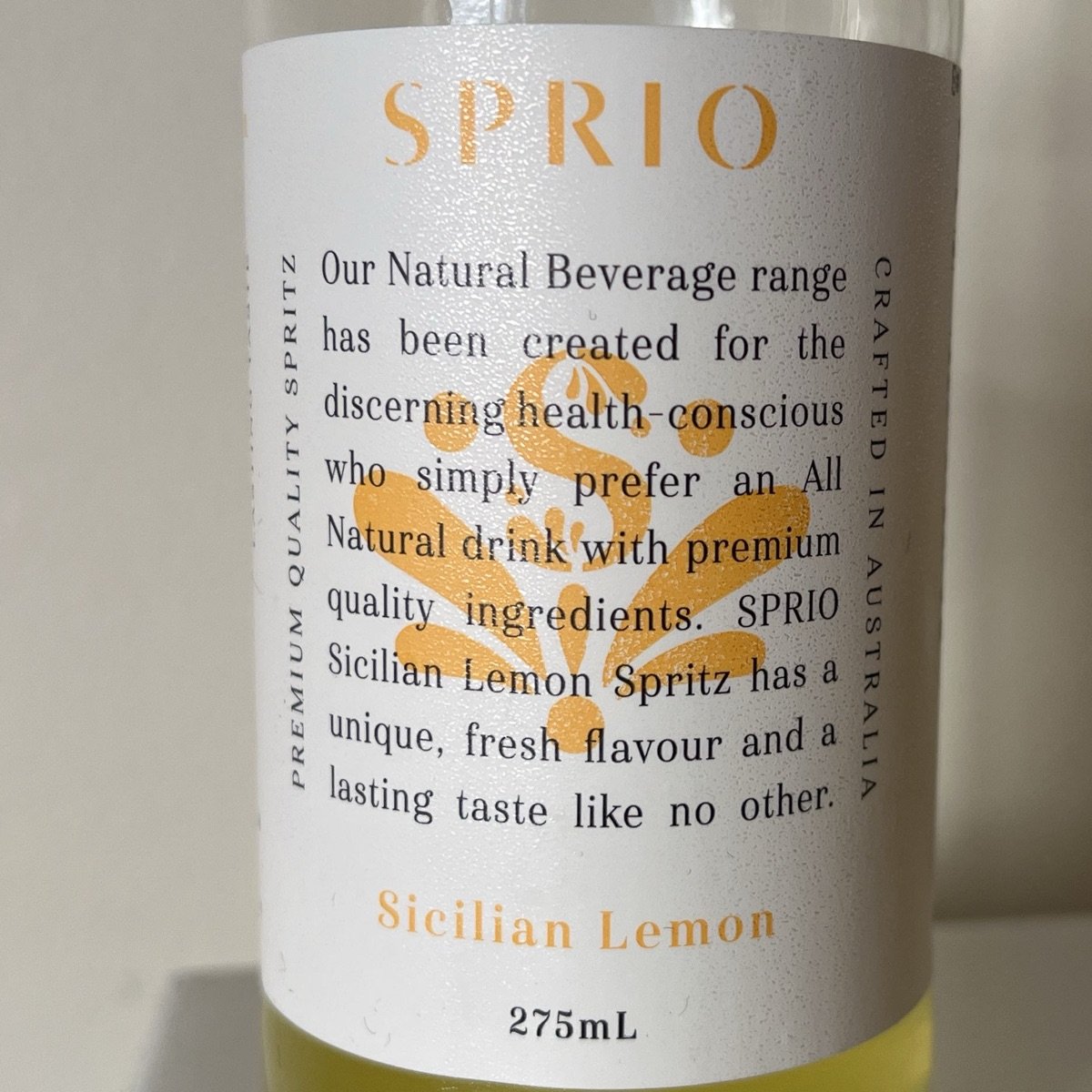 Sicilian Lemon from Sprio Spritz - Vegan Product Reviews & Ratings ...