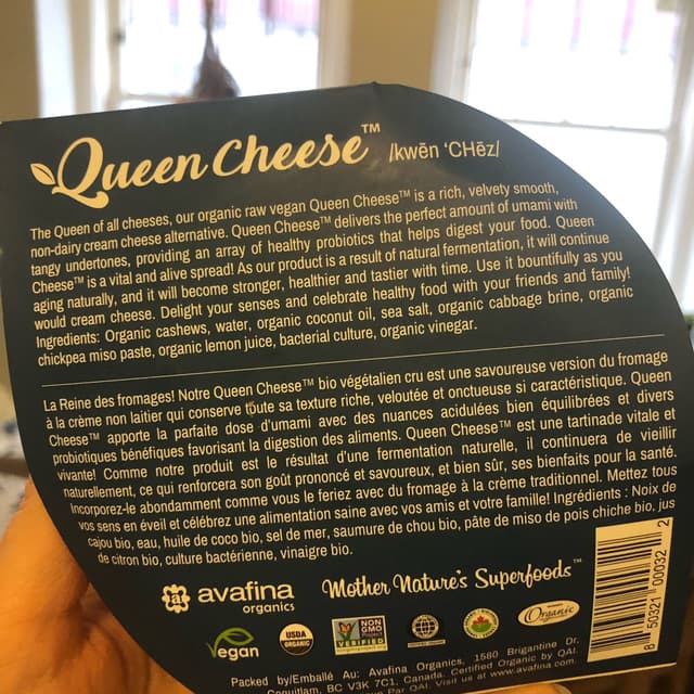 Queen Cheese from Mother Nature’s Superfoods - Vegan Product Reviews ...