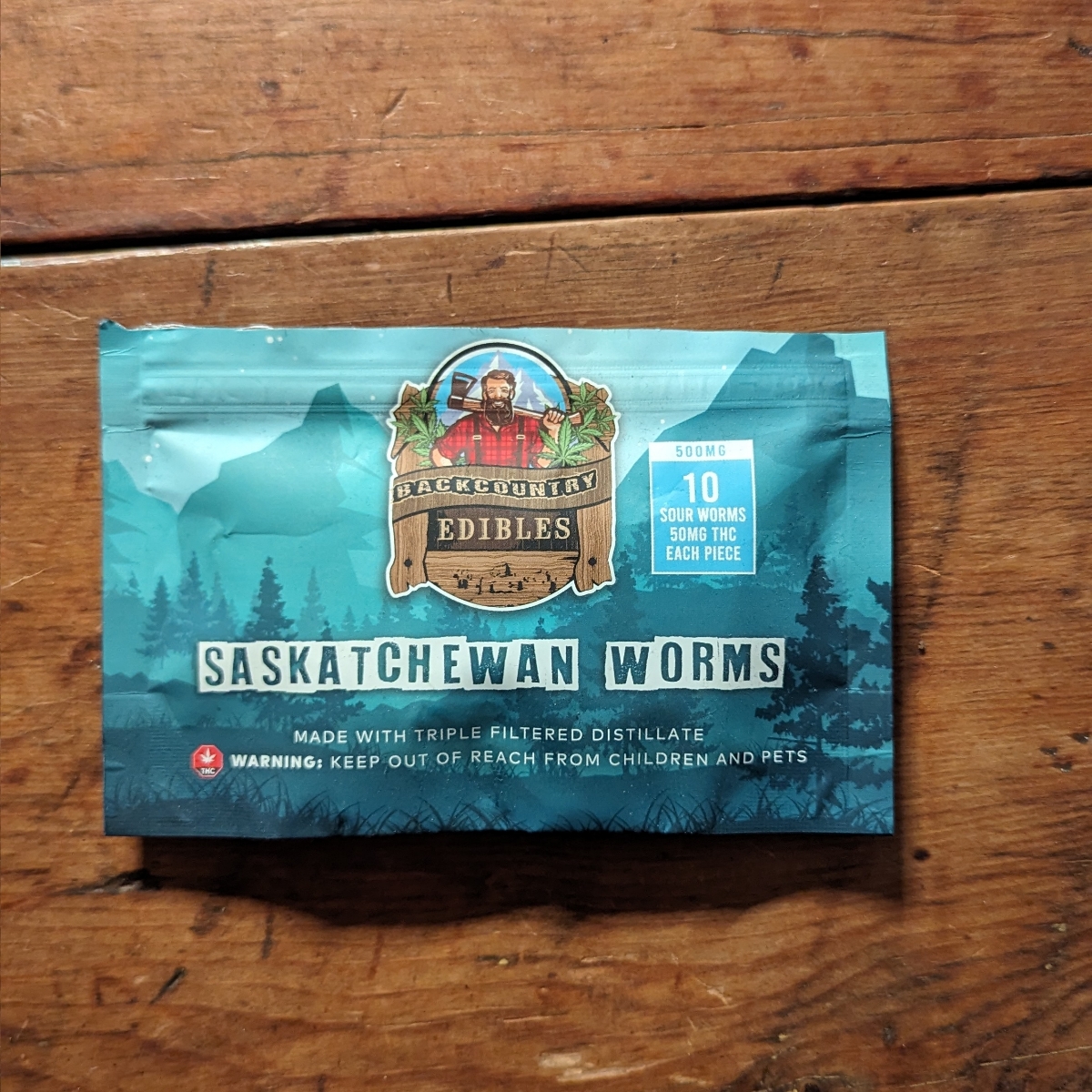 THC gummies Worm from Back country edible - Vegan Product Reviews ...