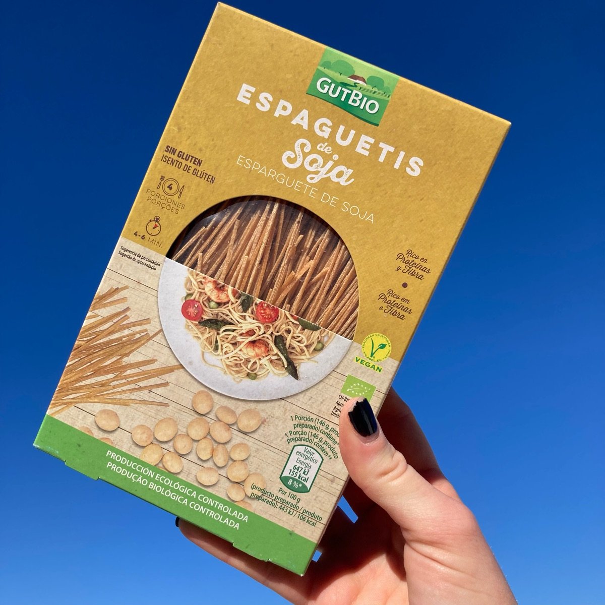 Espaguetis de Soja from GutBio - Vegan Product Reviews & Ratings | abillion
