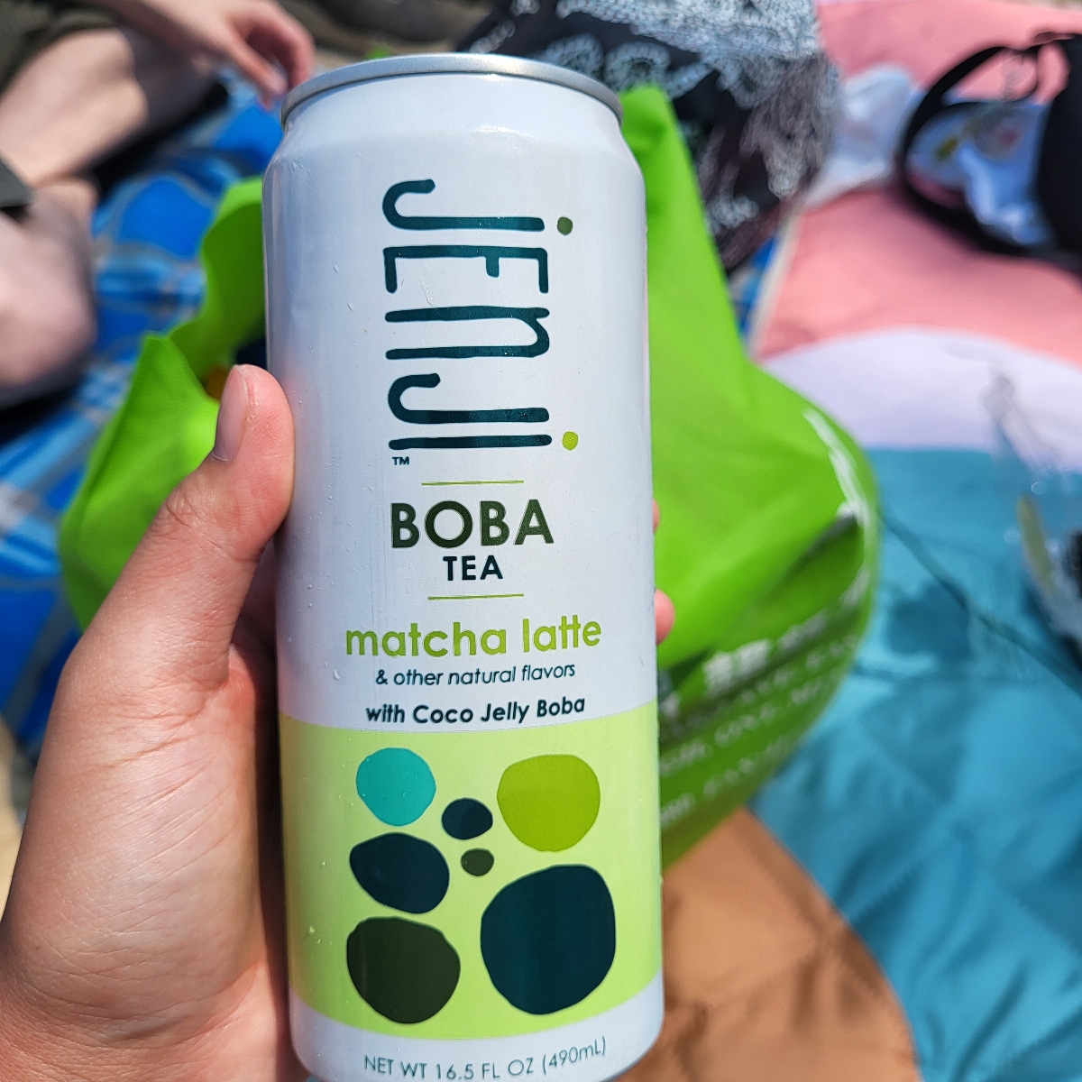 Matcha Latte with Coco Jelly Boba from Jenji Boba Tea - Vegan Product ...